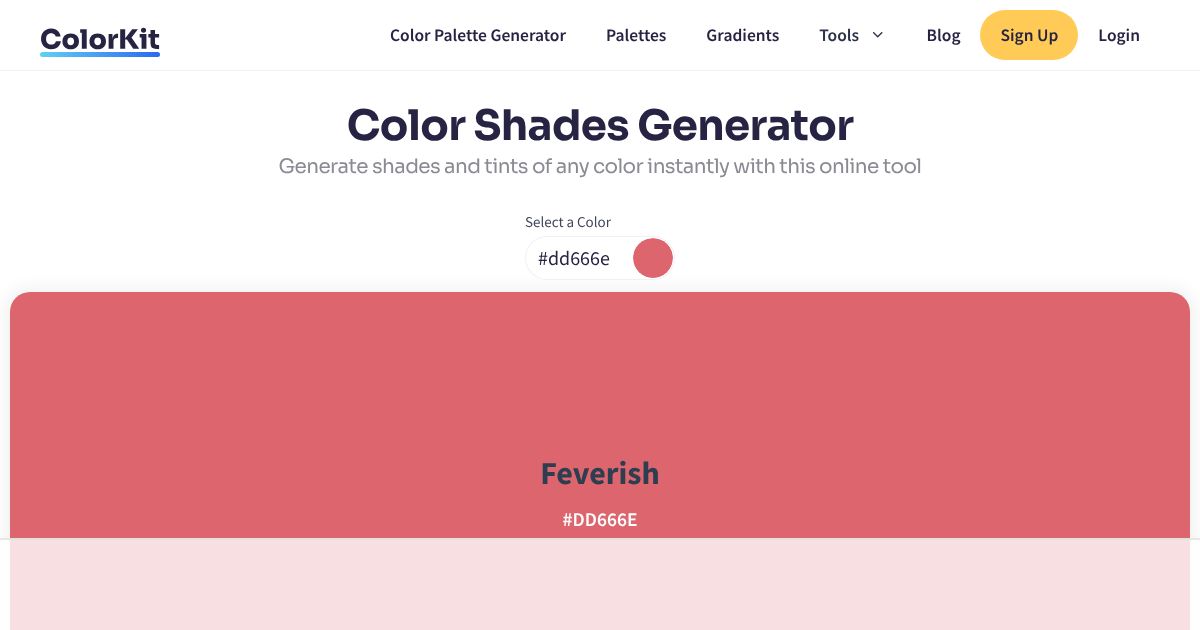 Color Shades Generator (Free Online Tool) Color Shades Generator (Free Online Tool)